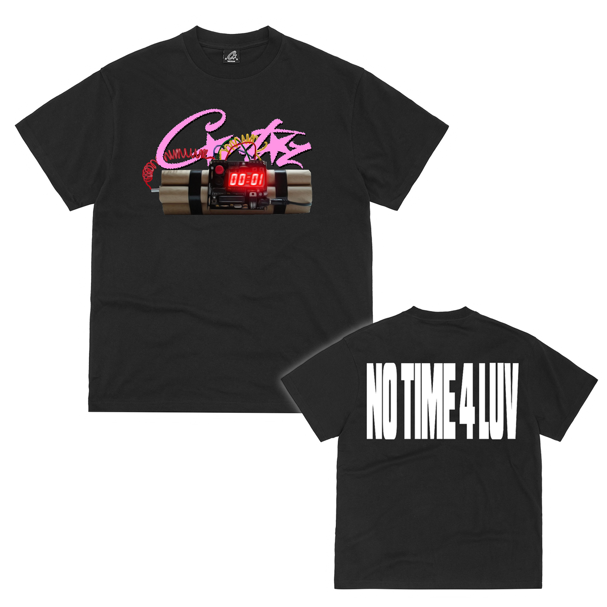 NO TIME 4 LUV TEE [BLACK] – CRTZRTW